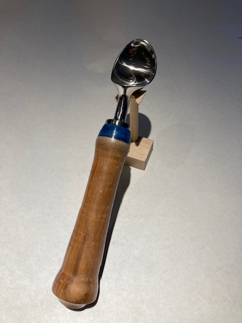 Unique Chrome and Wood Ice Cream Scoop for Culinary Enthusiasts – Dave ...